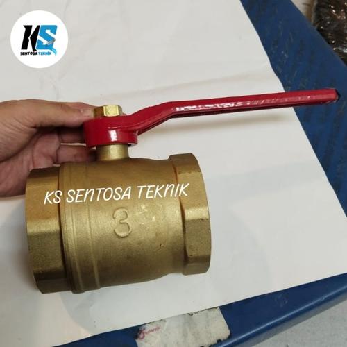 Jual Ball Valve Kuningan ukuran 4" inch / Stop kran brass kuningan ...