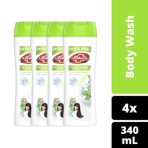 Promo Lifebuoy Anti Ketombe Menthol Dingin 340ml isi 4 - Kota Tangerang ...