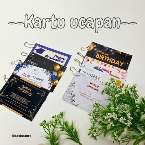 Jual Kartu Ucapan Gift Card Ulang Tahun Wedding Souvenir Pernikahan ...