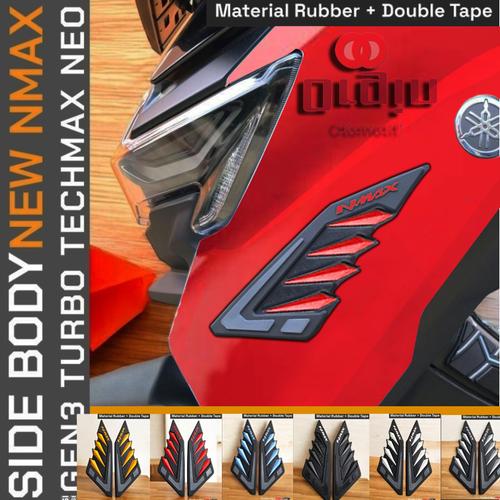 Jual Stiker Side Body Nmax Turbo Techmax Neo Bahan Rubber Karet Premium ...