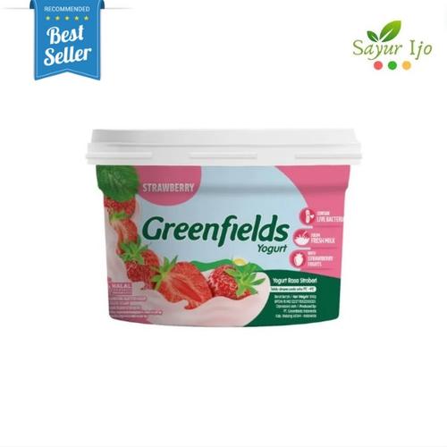 Promo Greenfields Stirred Yogurt STRAWBERRY 500 Gram / Cup Fresh ...