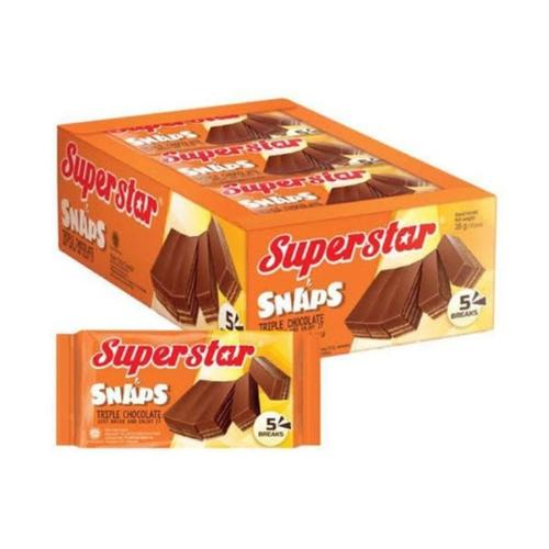 Jual SuperStar Snaps Wafer Coklat 1 Box 12 pcs - Kota Depok - Varii ...