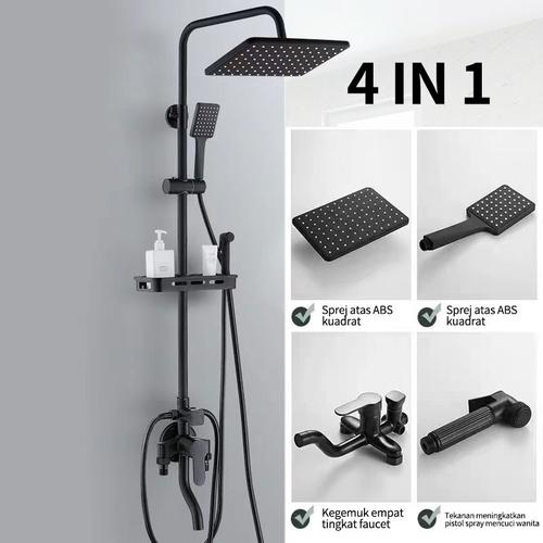 Jual SUS304 Kamar Mandi Rain Shower + Keran Cabang Shower Set - 12 ...