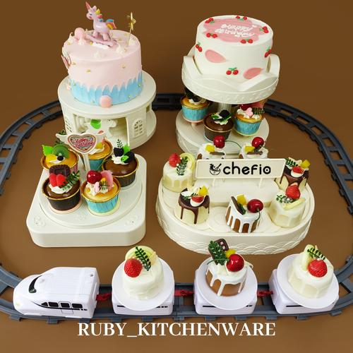 Jual Go Round Rotating Table Meja CupCake Putar Meja Display Sushi ...