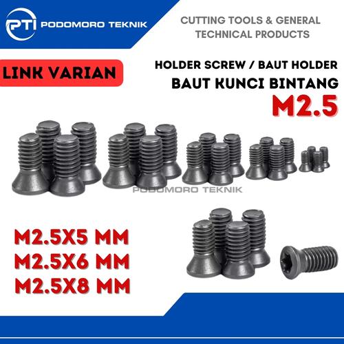 Jual Baut Holder M2.5X5 M2.5X6 M2.5X8 Screw Bintang Baut Insert Holder ...