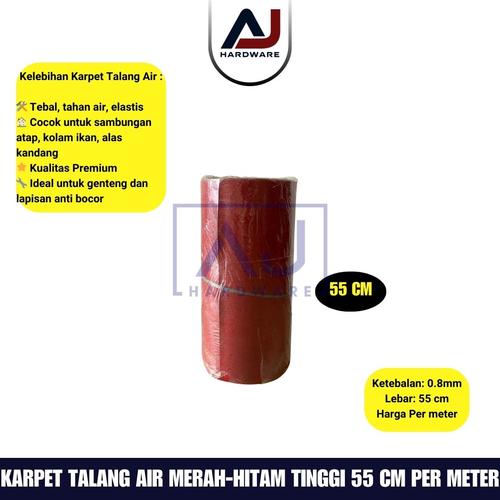 Jual Karpet Talang Air Merah Hitam 55 cm Tebal, Tahan Air Untuk Atap ...