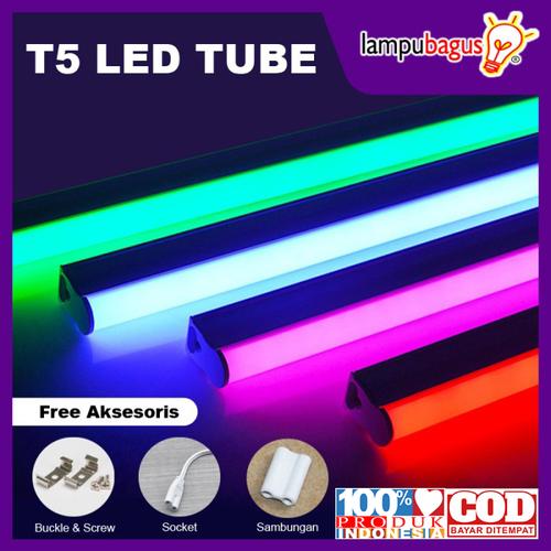 Jual Lampu TL / T5 LED Tube Light 30cm 60cm Warna Warni SNI - Putih, 30 ...