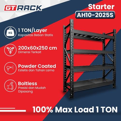 Promo RAK BESI 1 TON 4 SUSUN 2.5 METER - AYORACK RACK GUDANG AH10-2025 ...