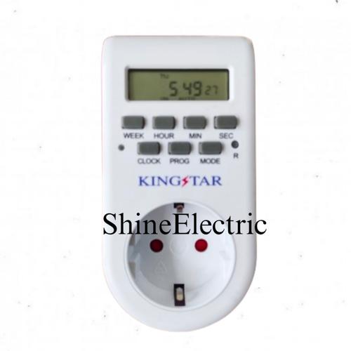 Jual Stop Kontak Timer Digital Kingstar Colokan Timer Digital listrik ...