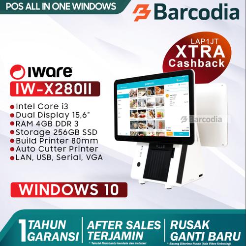 Promo MESIN KASIR PC POS ALL IN ONE TOUCHSCREEN IWARE X280 - Intel Core i5 Cicil 0% 3x - Jakarta ...