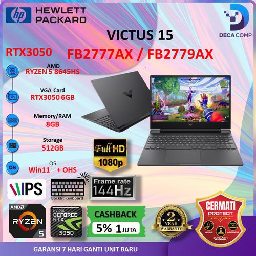 Promo HP Victus 15-fb2777AX/fb2779AX Ryzen 5-8645HS RTX3050 8GB 512GB ...