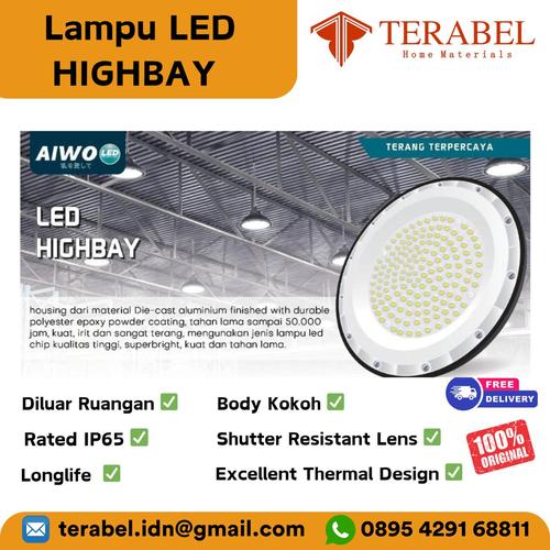 Jual Lampu LED HIGHBAY Lampu Gudang 6500K Daylight AIWO | 100W - 200W ...