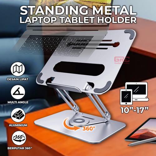 Promo Laptop Stand Holder Tablet Standing MacBook Tatakan Meja Laptop ...