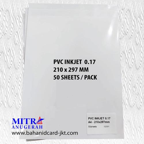 Jual PVC ID CARD INKJET SHEETS 0.17 A4-210 x 297 MM 50 SHEETS /PACK ...