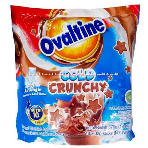 Jual Ovaltine Cold Crunchy Iced Choco 18stick Minuman Sereal Ice ...