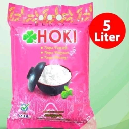 Promo Beras Hoki kemasan 5 Liter Beras Premium putih pulen bersih wangi ...