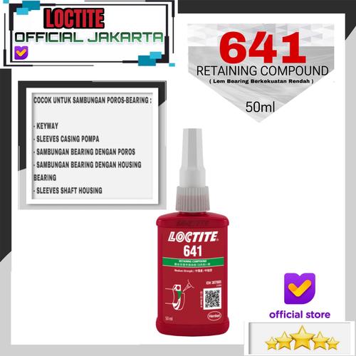 Jual LEM 641 Retaining Compound Lem Bearing/Lem Shaft 50 ml Lem Loctite ...