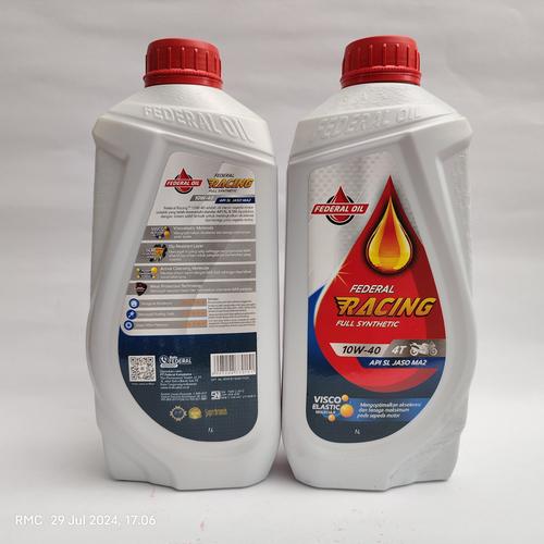 Jual 1 DUS FEDERAL RACING FULL SYNTHETIC 4T SAE 10W-40 - Oli MESIN ...