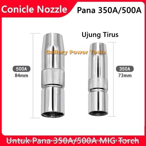 Jual Conical Nozzle 350A 500A Panasonic Pana type Mig Torch Ujung Tirus ...