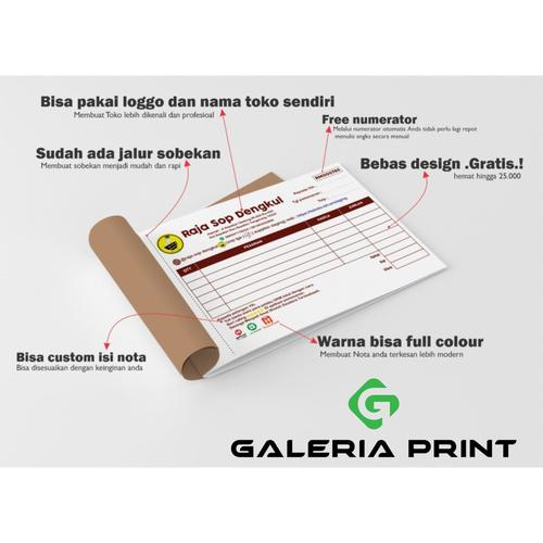 Jual Cetak Print Nota, Kwitansi, Invoice, Surat jalan, 2 rangkap NCR ...