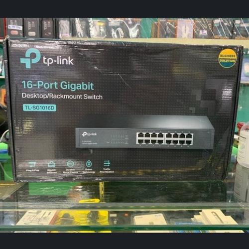 Jual TPLINK TL-SG1016D SWITCH HUB DESKTOP RACKMOUNT GIGABIT 16 PORT TP ...