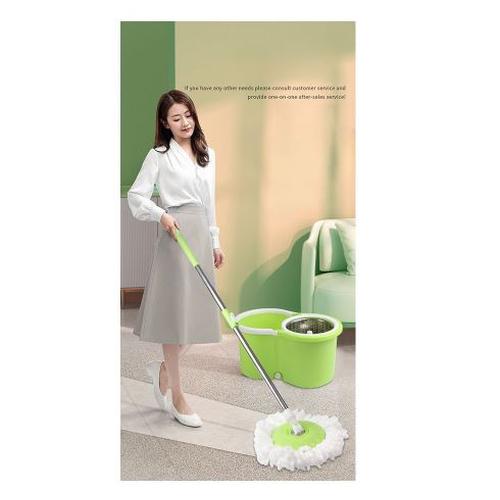 Jual Set Alat Pel Lantai Stainless Super Mop Handle Panjang Dengan ...