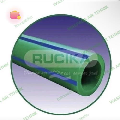 Jual Pipa PPR PN10 1/2 inch (20mm) Rucika green kelen harga permeter ...