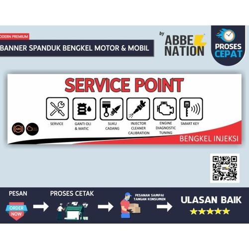 Jual vir SPANDUK BENGKEL MOTOR DESAIN MODERN PREMIUM V.1 - 300CM X ...