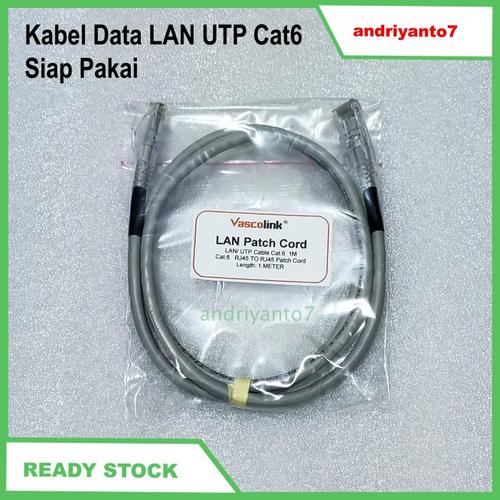 Jual Kabel Data LAN UTP Cat6 VASCOLINK 0,5 Meter Siap Pakai - Kota ...