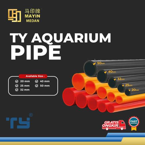 Jual TY Aquarium Pipe pipa U – PVC by 3 Pawns - Grey, 20 mm - Kota ...