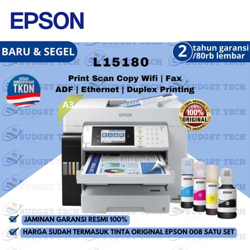 Jual Epson EcoTank L15180 A3 Wi-Fi Duplex Multi-Function Ink Tank ...