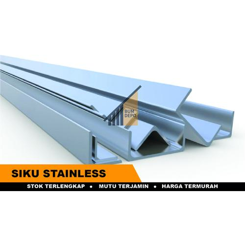 Jual SIKU STAINLESS STEEL / ANGLE BAR / GRADE 304 - 50 X 50, 3mm ...