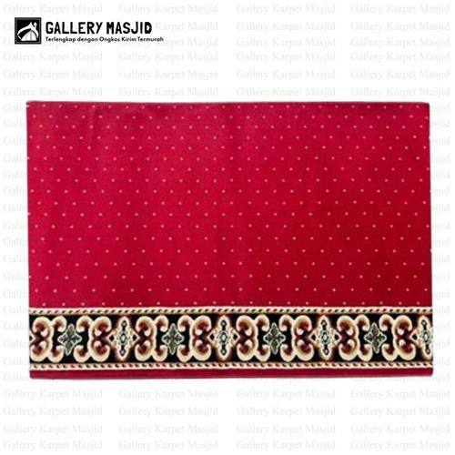Jual Karpet Musholla Kingdom Tebal 12mm Warna Merah Bintik 1 List ...