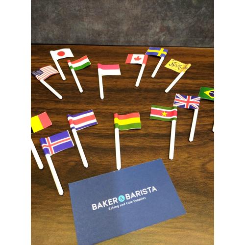 Jual Tusukan Cake Topper Bendera Negara / Hiasan Bendera Negara ...