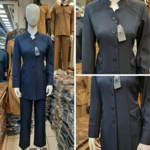 Jual Promo Blezer Princessfa Seragam Pdl Dongker Baju Dinas Pdh Biru ...