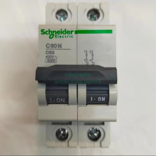 Jual MCB SCHNEIDER C60N 2P 50A, 63A ORIGINAL 6KA - 63A - Jakarta Pusat ...