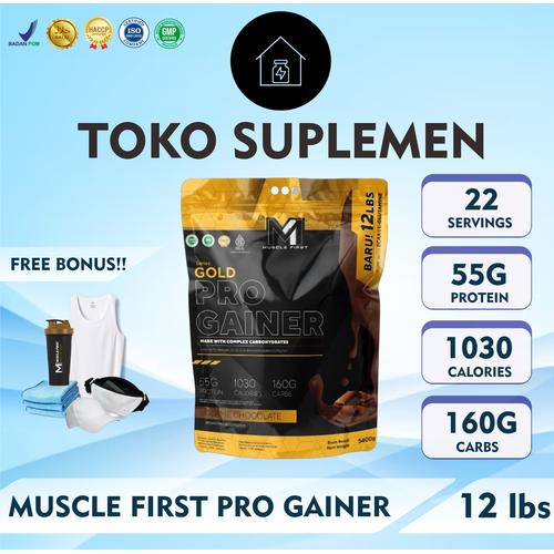 Jual MUSCLE FIRST PRO GOLD GAINER 12 LBS M1 GAINER 12LBS serious super ...