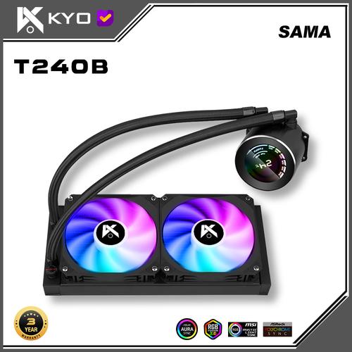 Promo KYO SAMA T240B ARGB AIO Liquid Cooling 240mm AIO 240 Cicil 0% 3x ...
