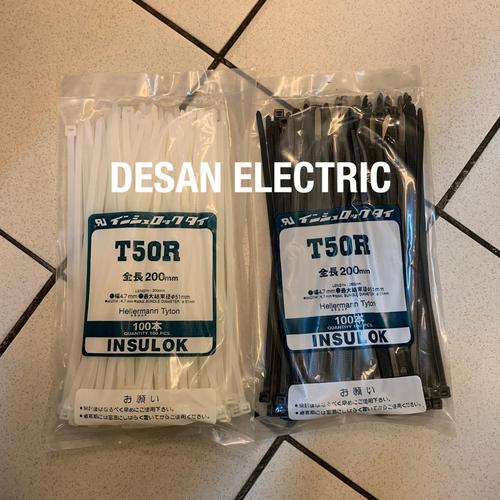 Jual Kabel Ties Insulok HellermannTyton T50R 20CM Isi 100pcs Putih ...