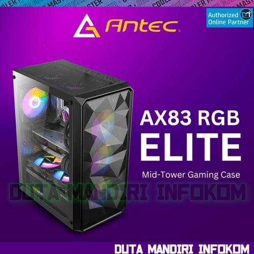 Promo Antec AX83 RGB ELITE - Unique Design Mesh Highflow Tempered Glass ...