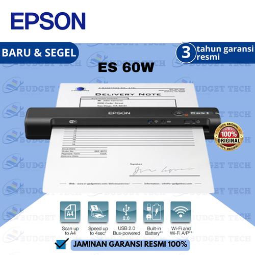 Jual Epson WorkForce ES-60W Wi-Fi Portable Sheetfed Document Scanner ...