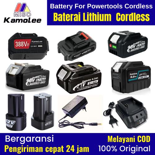 Promo KAMOLEE-Battery gerinda cordless-lithium ion-circular impact ...