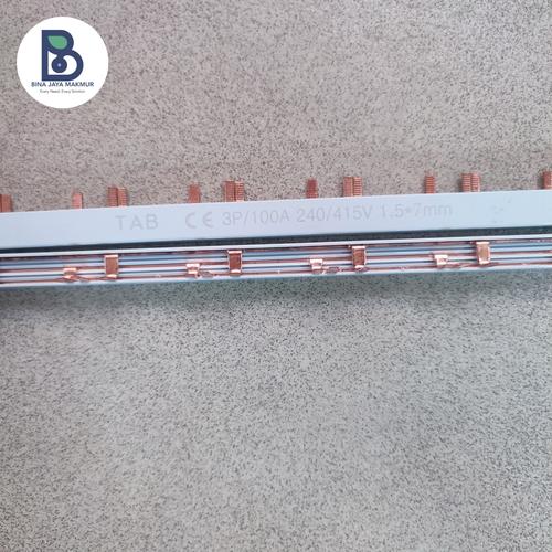 Jual Rel Busbar Sisir MCB 3 Phase 100 Ampere / Rel MCB Busbar Sisir 3P ...