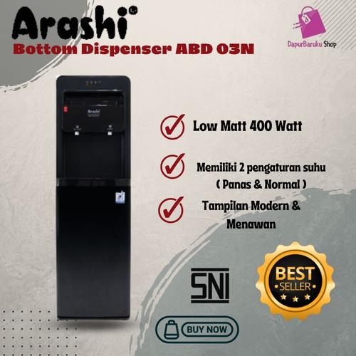 Jual Dispenser Air Galon Bawah ARASHI 2 IN 1 Normal Panas Low Watt ABD ...