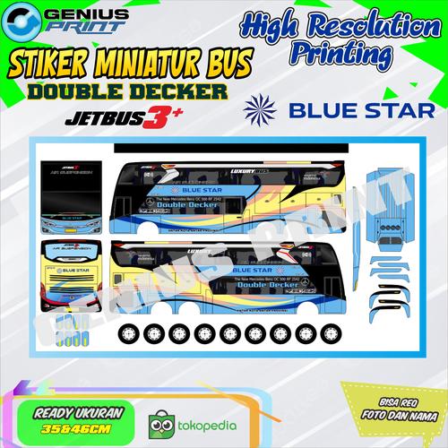 Jual Stiker Mainan Miniatur Bus Double Decker Jetbus 3+ Livery ...