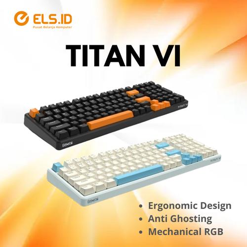 Jual Gamen Titan VI Keyboard Gaming Mechanical RGB - WHITE - Kota ...