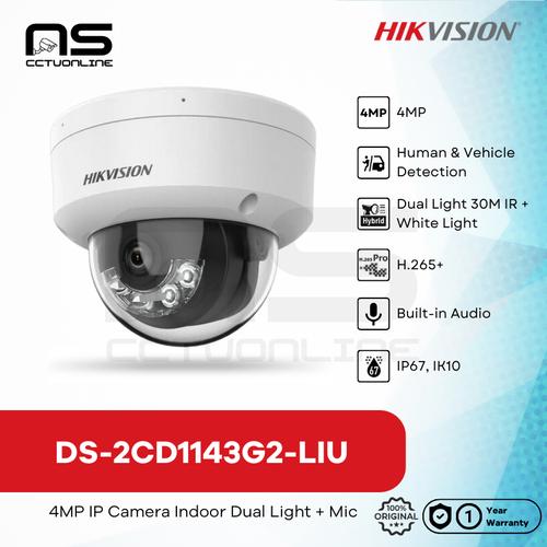 Jual IP Camera 4MP Hikvision DS-2CD1143G2-LIU Dual Light Audio Indoor - Kab. Sukoharjo ...