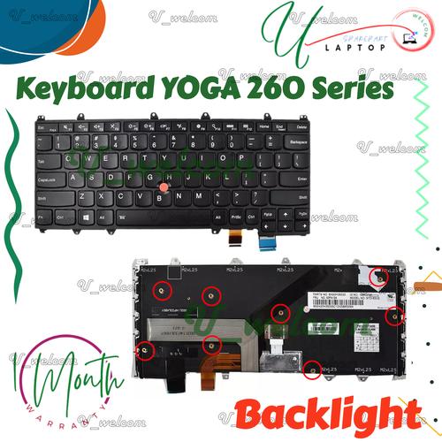 Jual Keyboard Thinkpad Yoga 260 X380 370 20JH 20JJ 20JK 20Jl Series ...