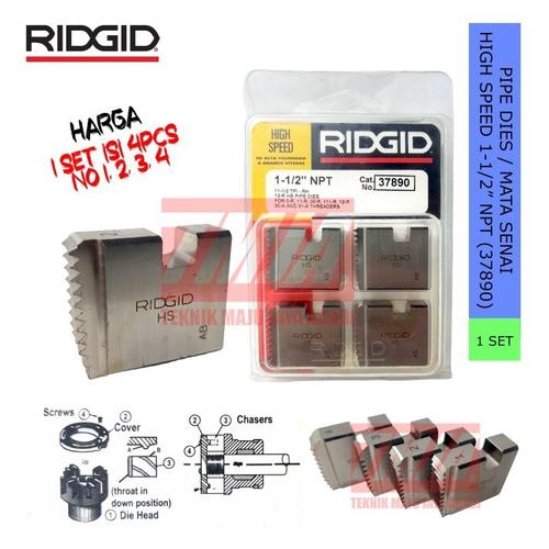 Jual RIDGID Pipe Dies Mata Senai 12R 2" NPT High Speed HS 37895 ...
