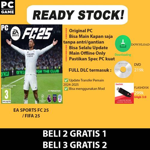Promo EA Sports FC 25 / FIFA 25 Game PC - EA, dvd DL44GB - Kota Bekasi ...